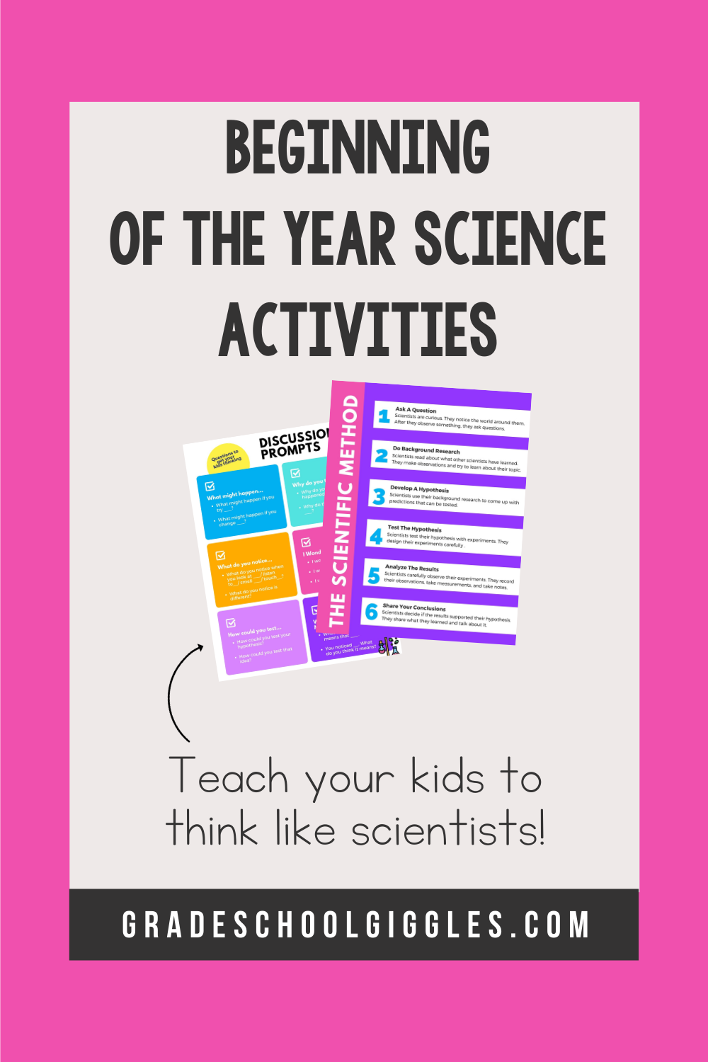 105B Beginning Of The Year Science Activities3 - Grade School Giggles
