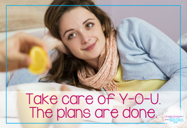 How to Have a Relaxing Sick Day When You Teach - Grade School Giggles