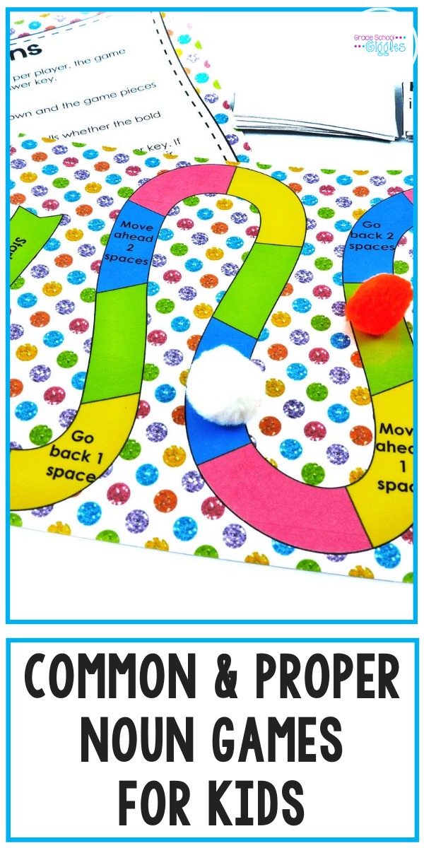 Common And Proper Noun Games Grade School Giggles
