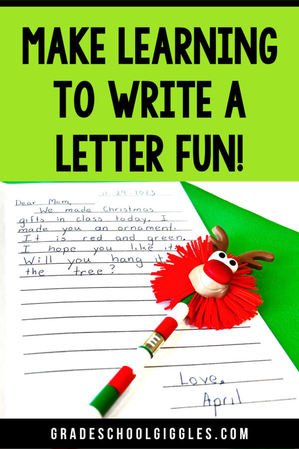 A Fun Activity For Learning How To Write A Letter - Grade School Giggles