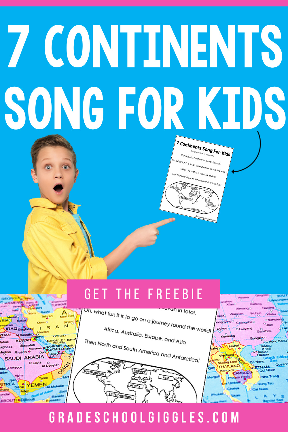 7 continents song for kids