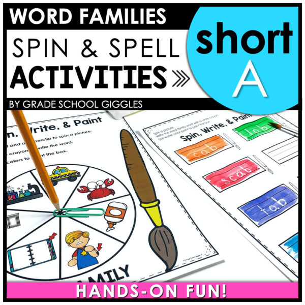 Engaging Word Family Worksheets and Activities - Grade School Giggles