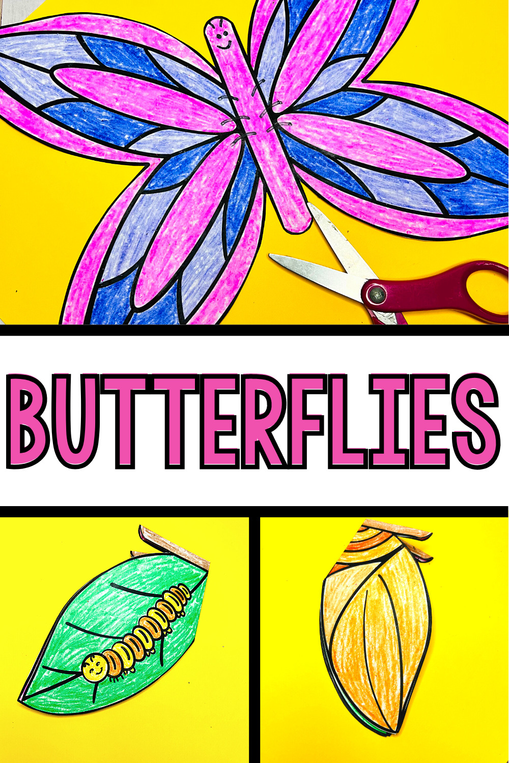 Life Cycle Of A Butterfly Craft - Grade School Giggles