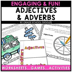 Fun Activities For Teaching About Adjectives - Grade School Giggles