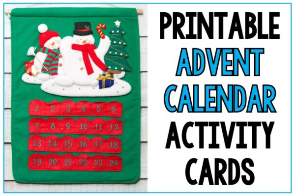 Kids' Advent Calendar - Free Family Advent Activity Cards - Grade ...