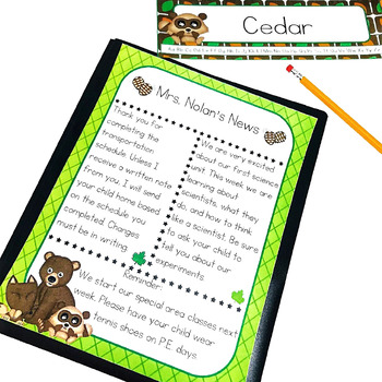 Forest Classroom Decor Forest Classroom Theme: Woodland Name Tags ...